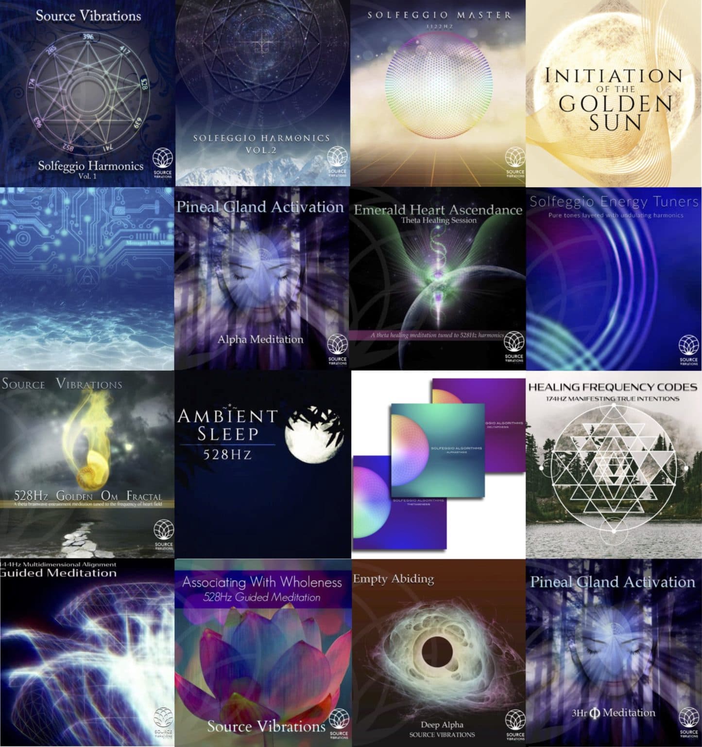 Source Vibrations Solfeggio Tracks